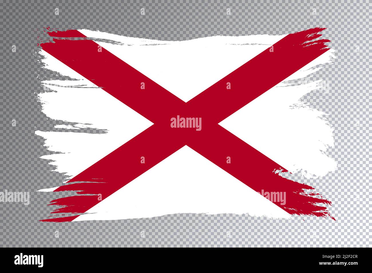 Alabama state flag, Alabama flag transparent background Stock Photo - Alamy