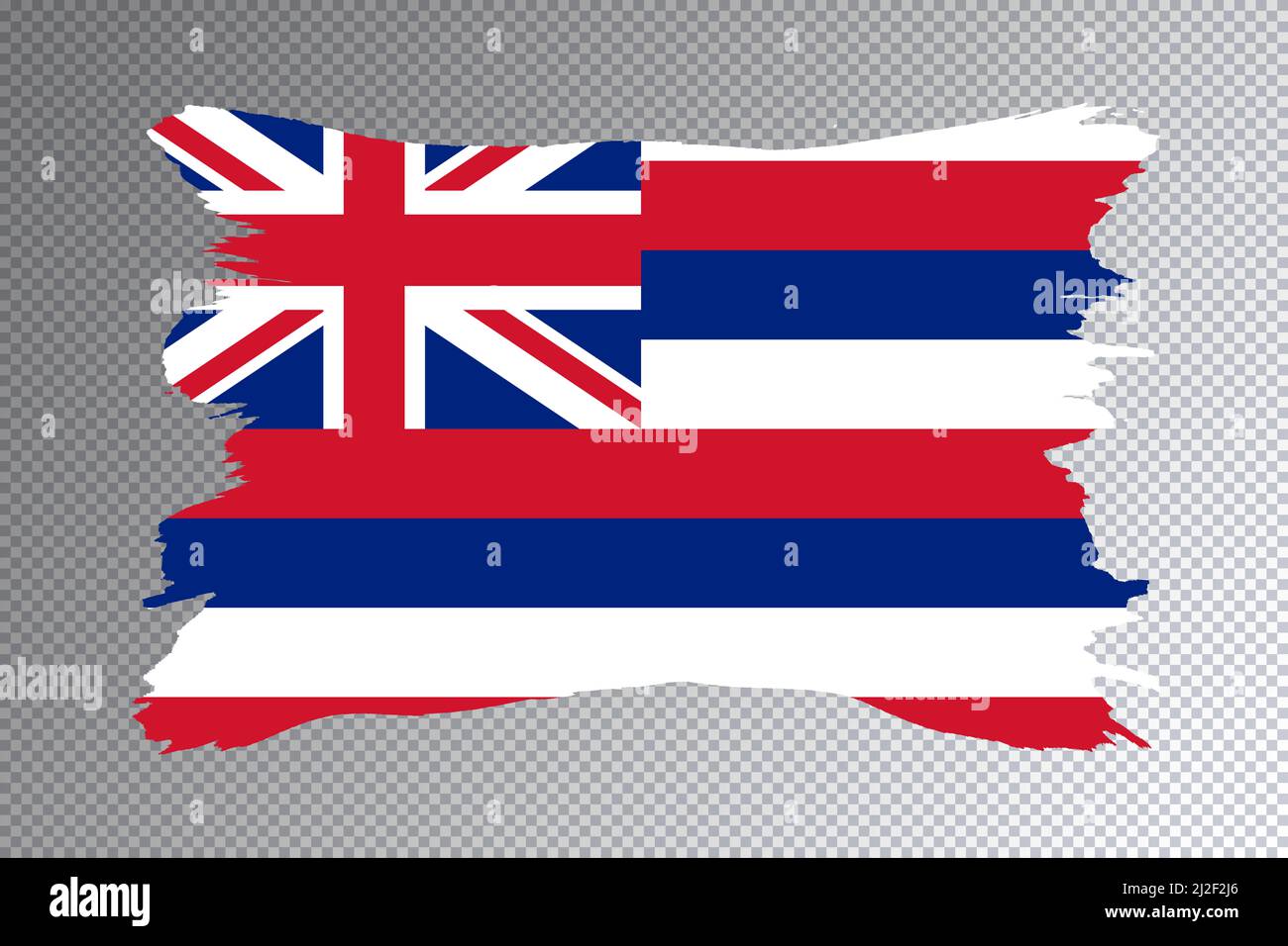 Hawaii state flag, Hawaii flag transparent background Stock Photo - Alamy