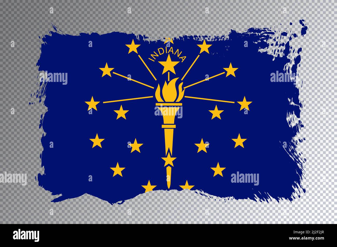 Indiana state flag, Indiana flag transparent background Stock Photo - Alamy