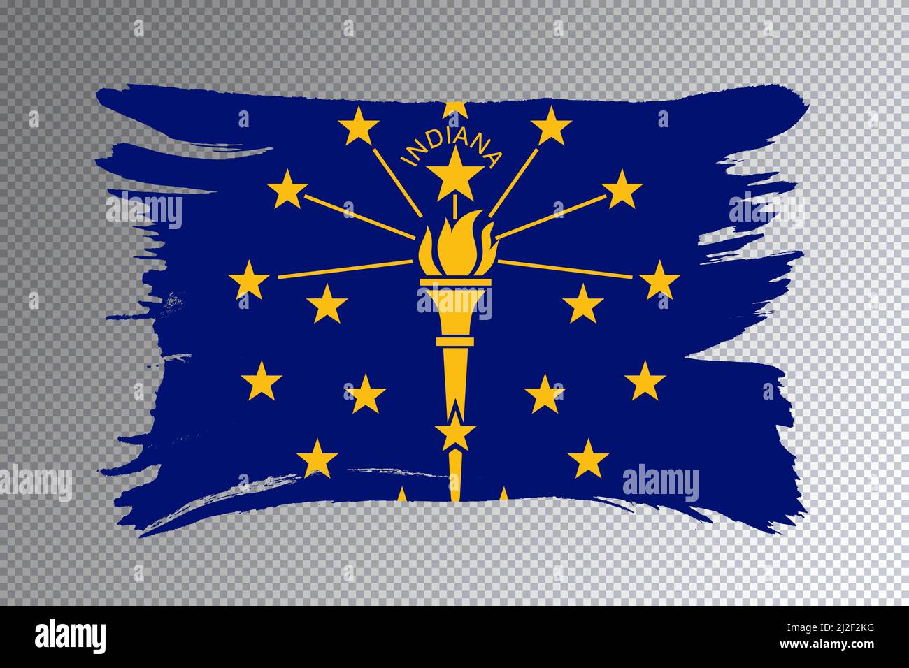 Indiana state flag, Indiana flag transparent background Stock Photo - Alamy