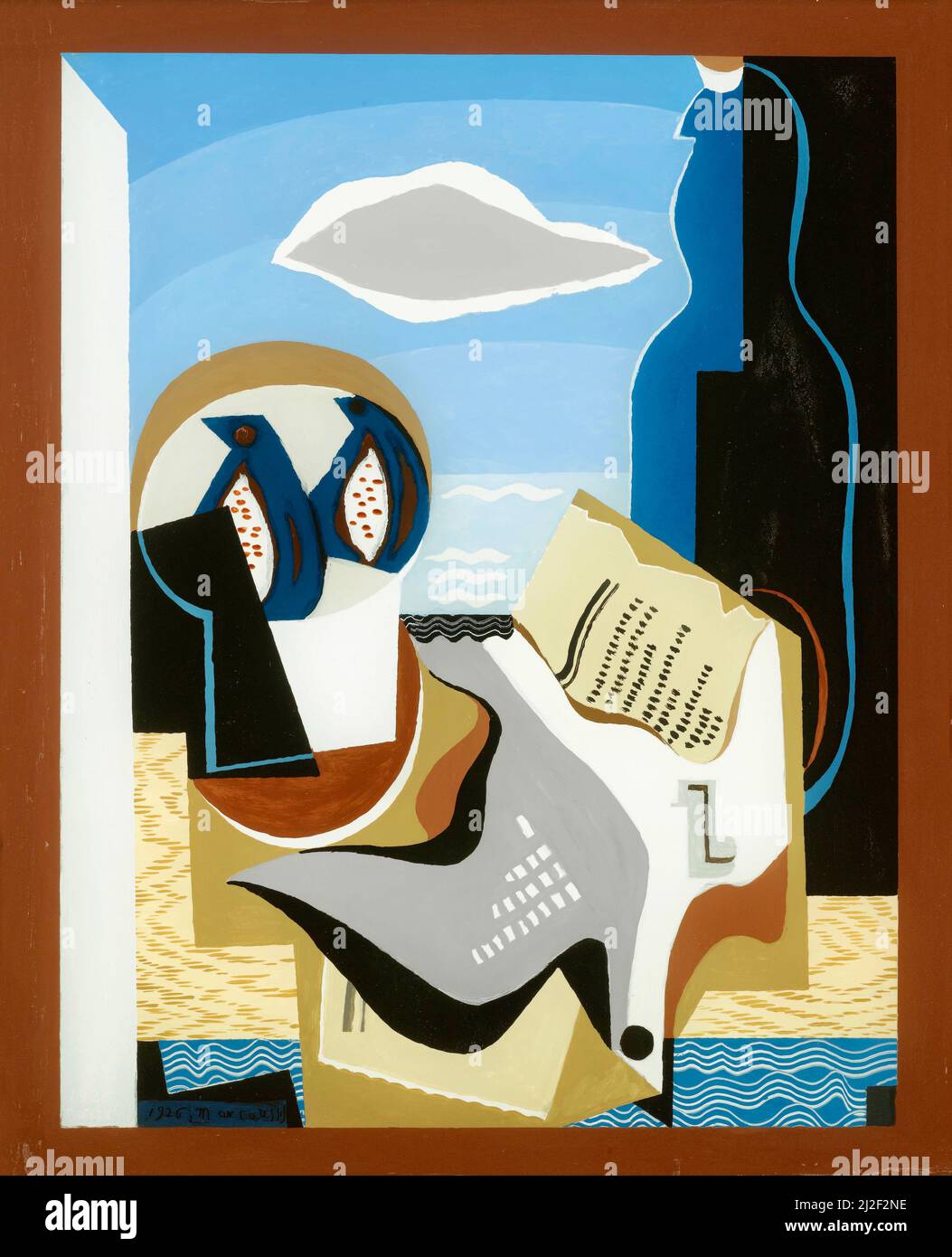 Louis Marcoussis - Composition with Bird - 1926 Stock Photo - Alamy
