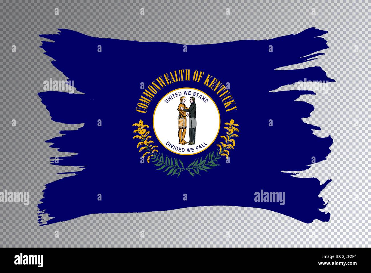 Kentucky state flag, Kentucky flag transparent background Stock Photo ...