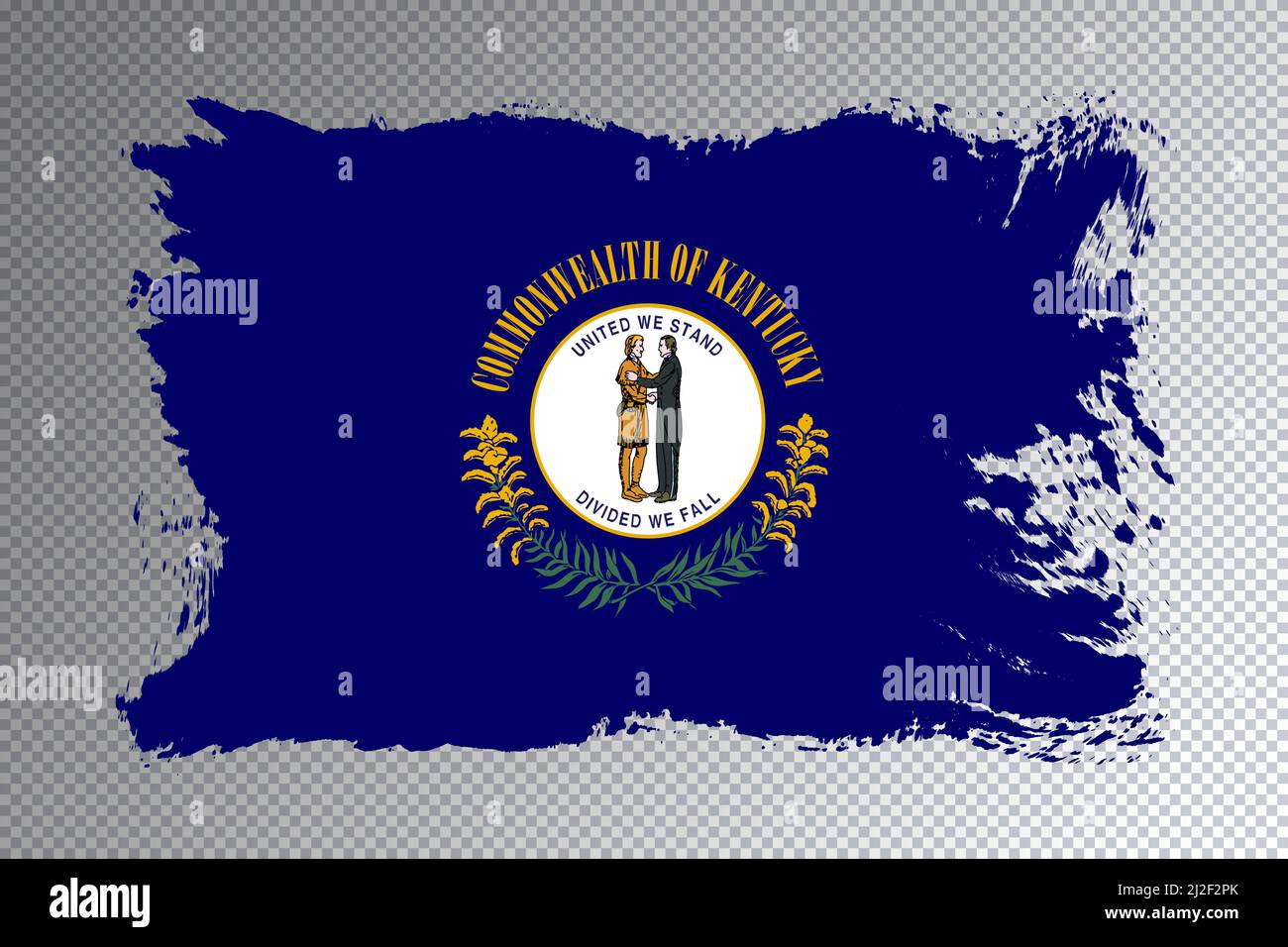 Kentucky state flag, Kentucky flag transparent background Stock Photo ...