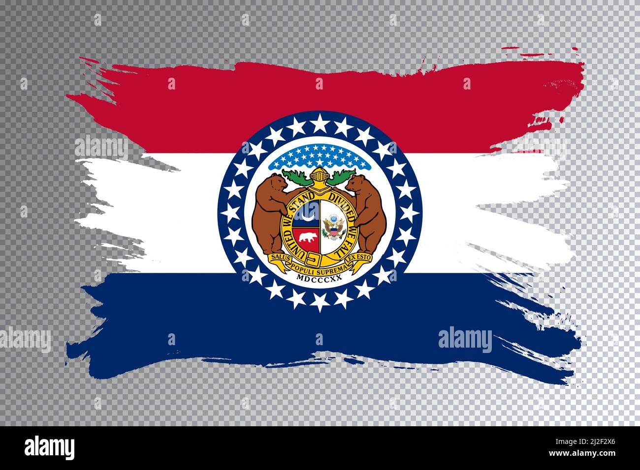 Missouri state flag, Missouri flag transparent background Stock Photo ...