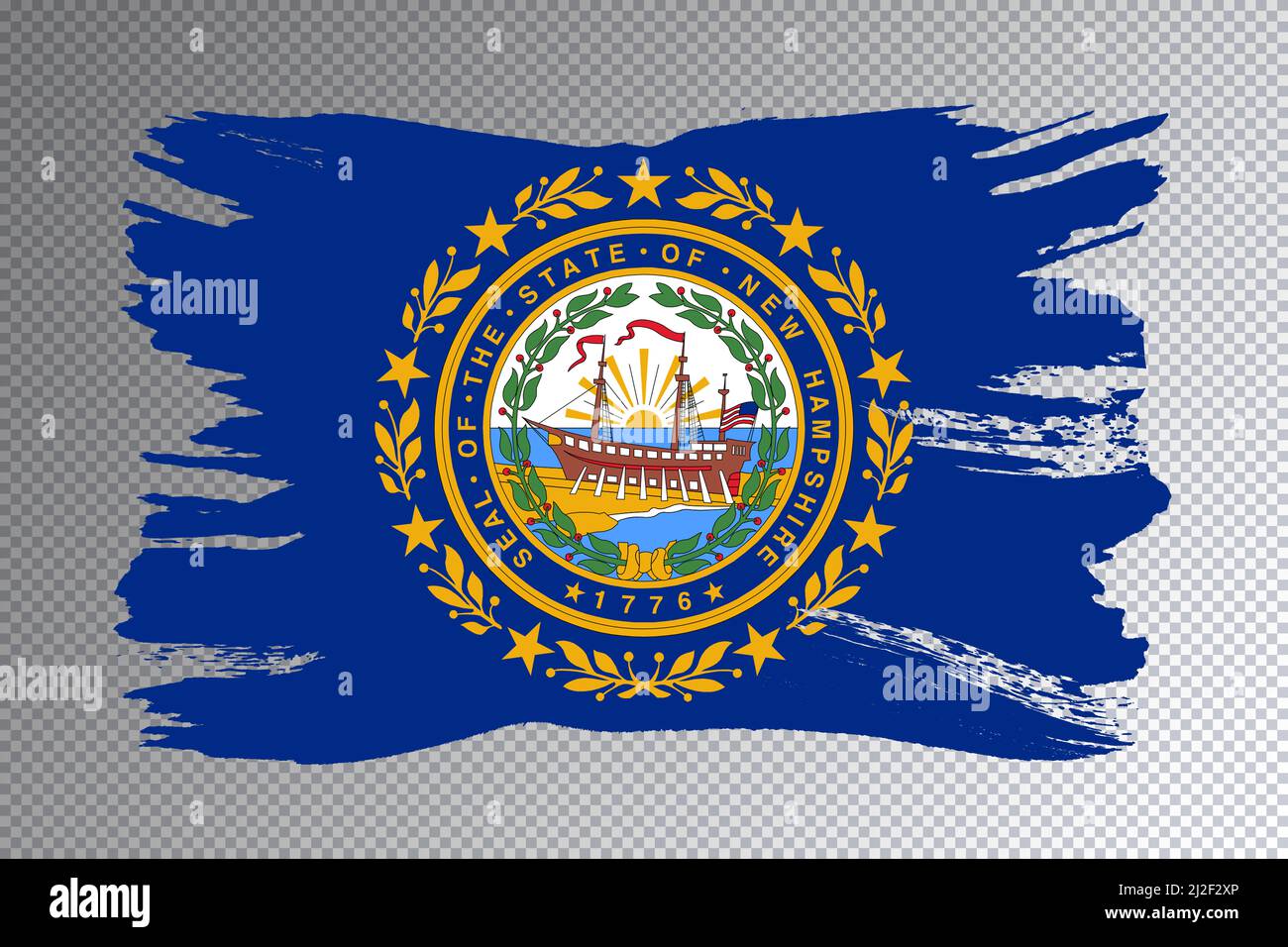 New Hampshire state flag, New Hampshire flag transparent background ...