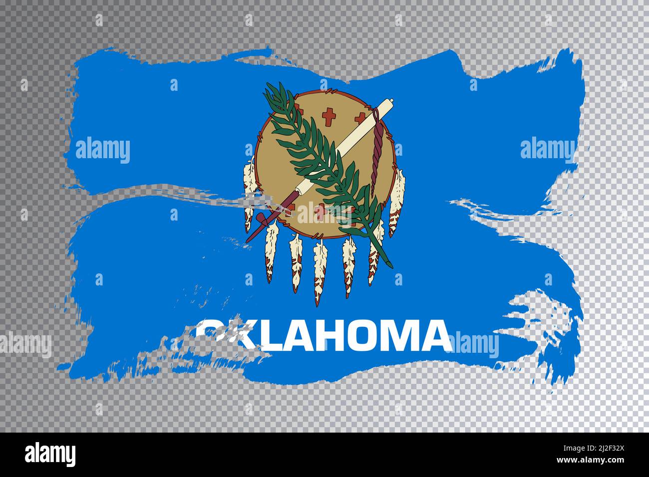 Oklahoma state flag, Oklahoma flag transparent background Stock Photo ...