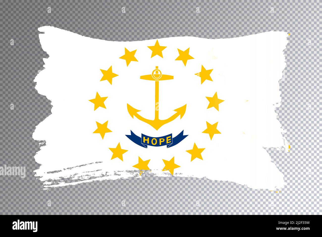 Rhode Island state flag, Rhode Island flag transparent background Stock ...
