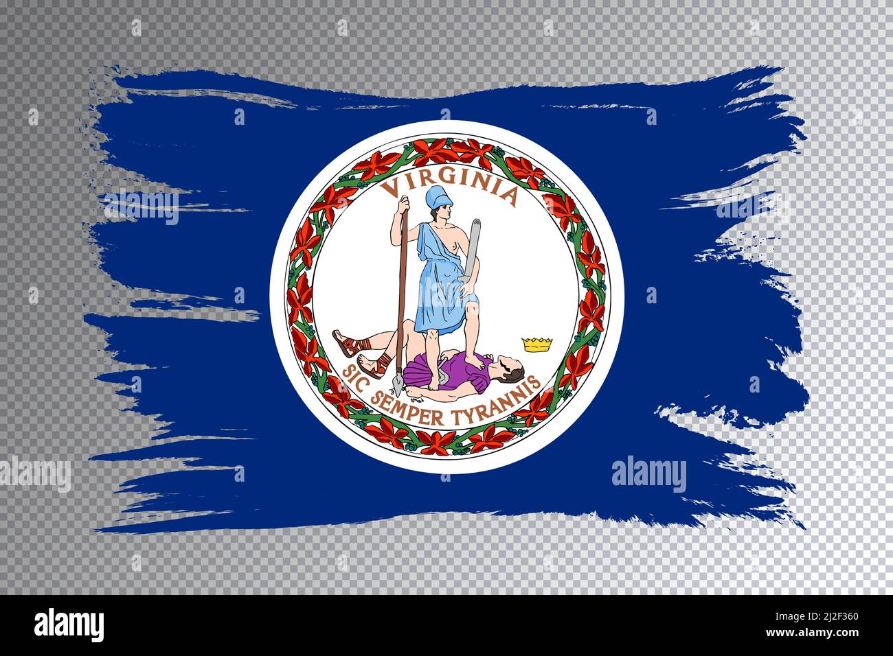 Virginia state flag, Virginia flag transparent background Stock Photo ...