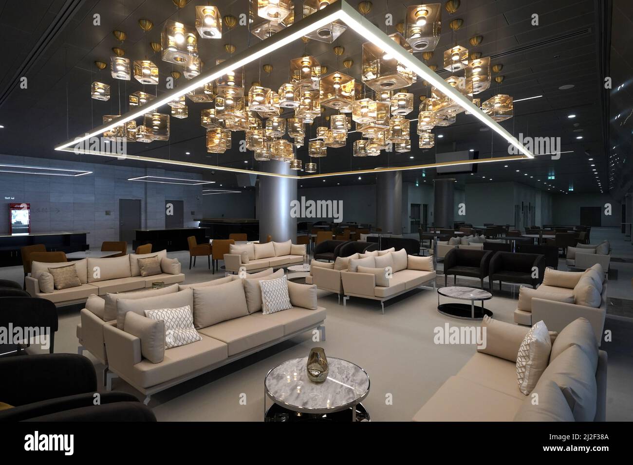 A general view of the VIP area at the Lusail Stadium, a venue for the ...