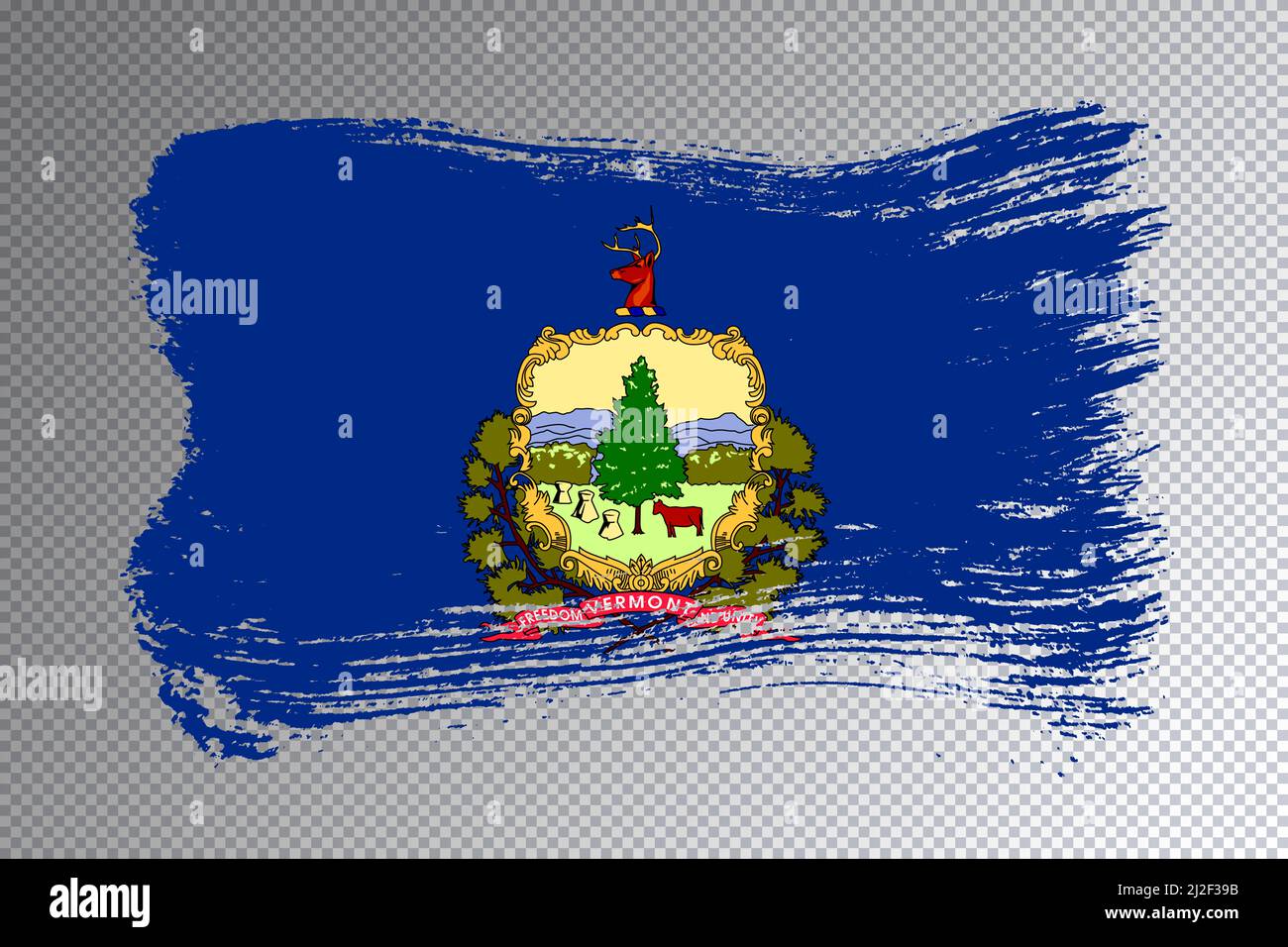 Vermont state flag, Vermont flag transparent background Stock Photo - Alamy
