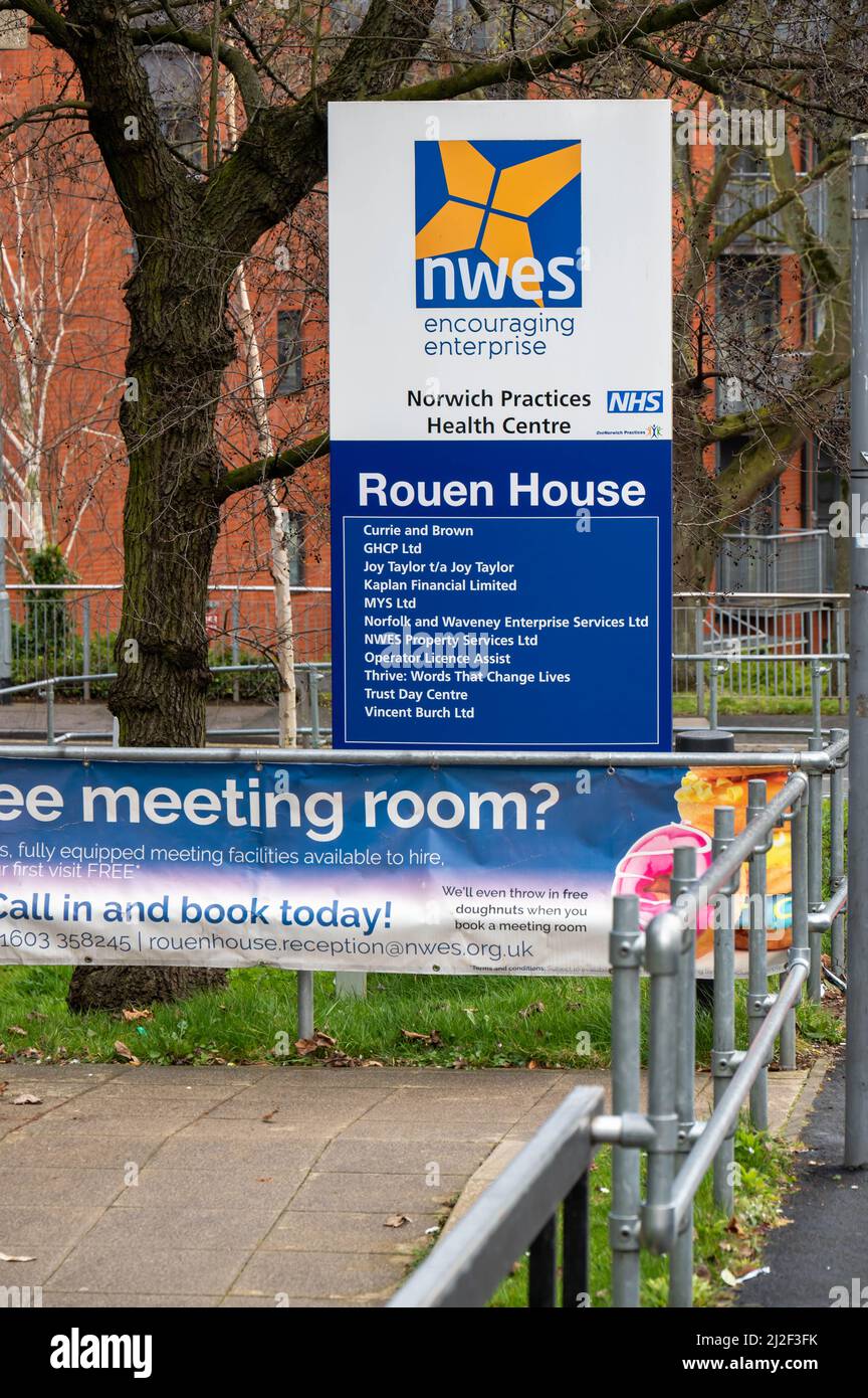 Large sign outside Rouen house indicating its now used as a walk in ...