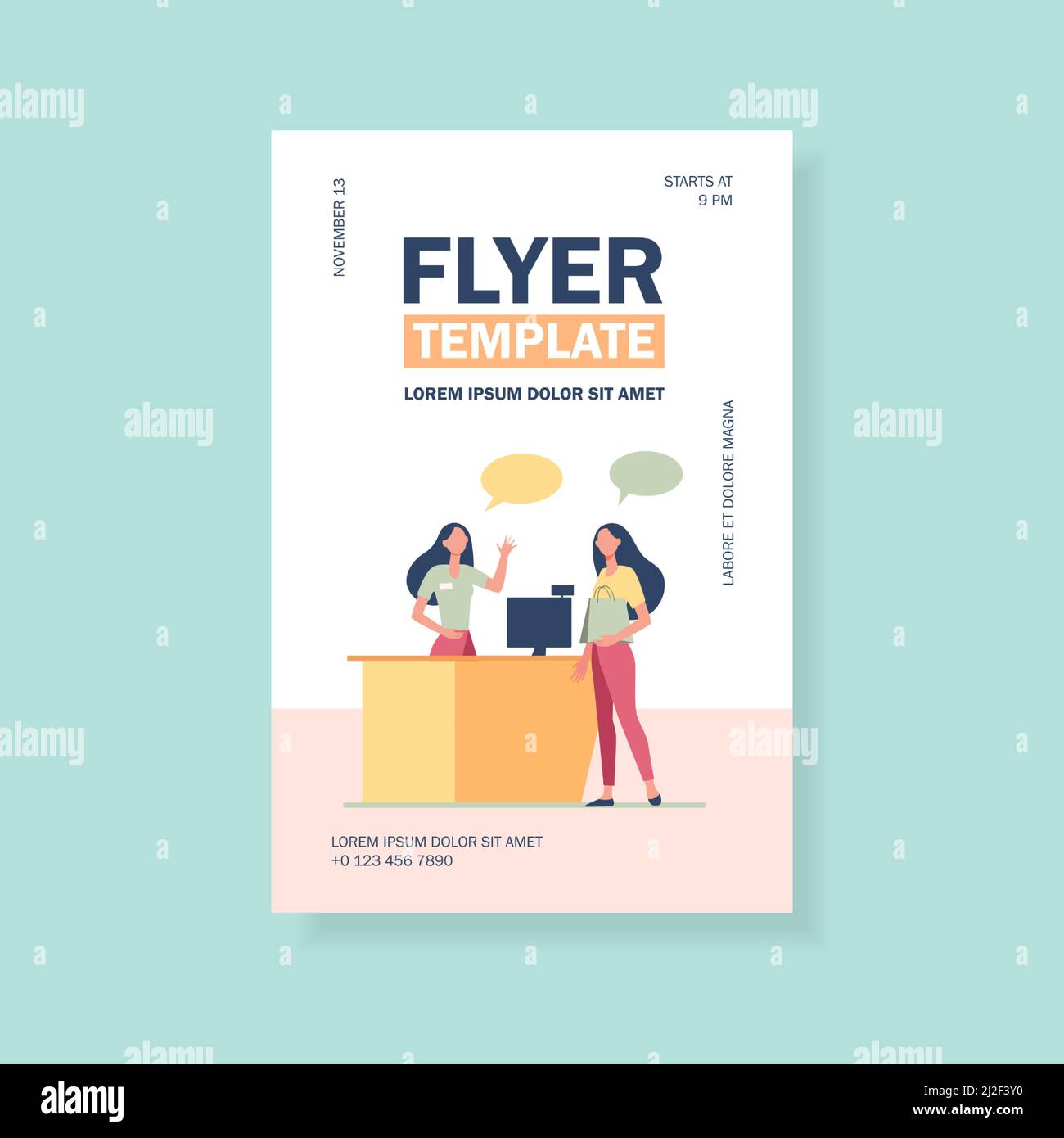 Woman at register bag Stock Vector Images - Alamy