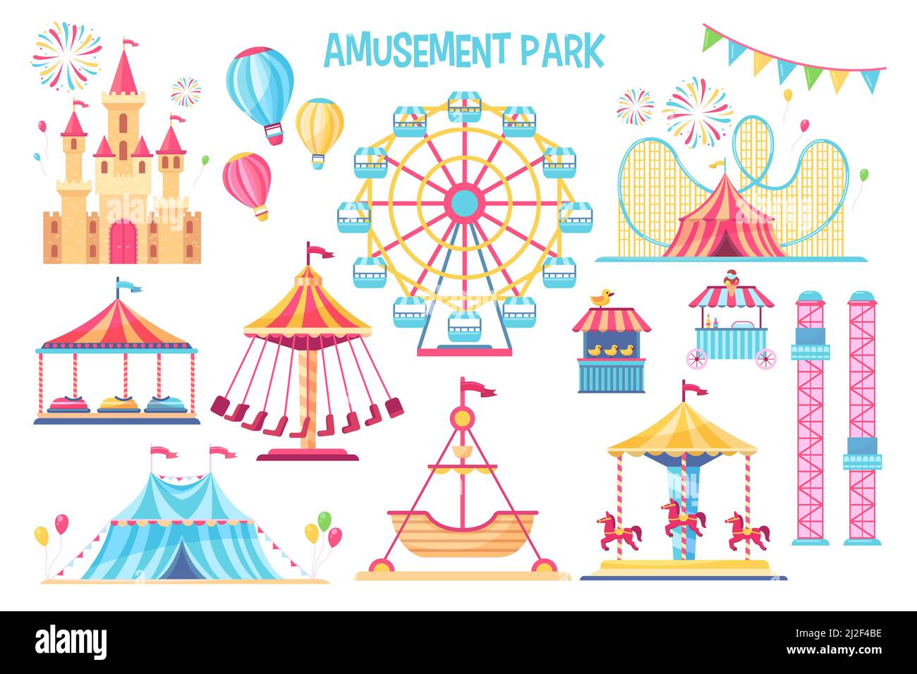 City funfair Cut Out Stock Images & Pictures - Alamy