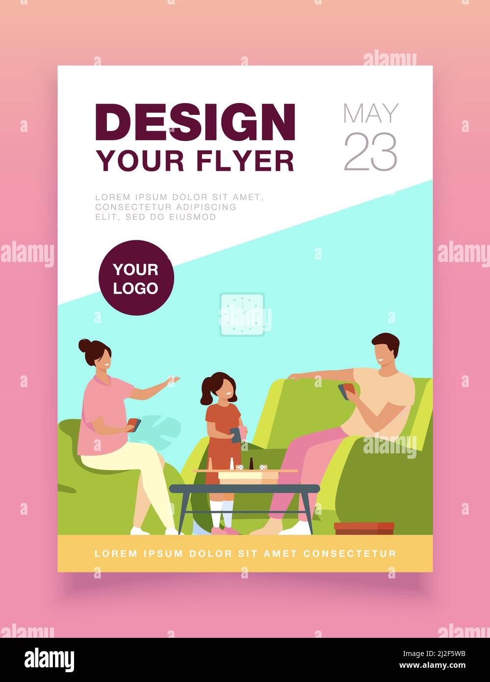 Family indoor games Stock Vector Images - Alamy