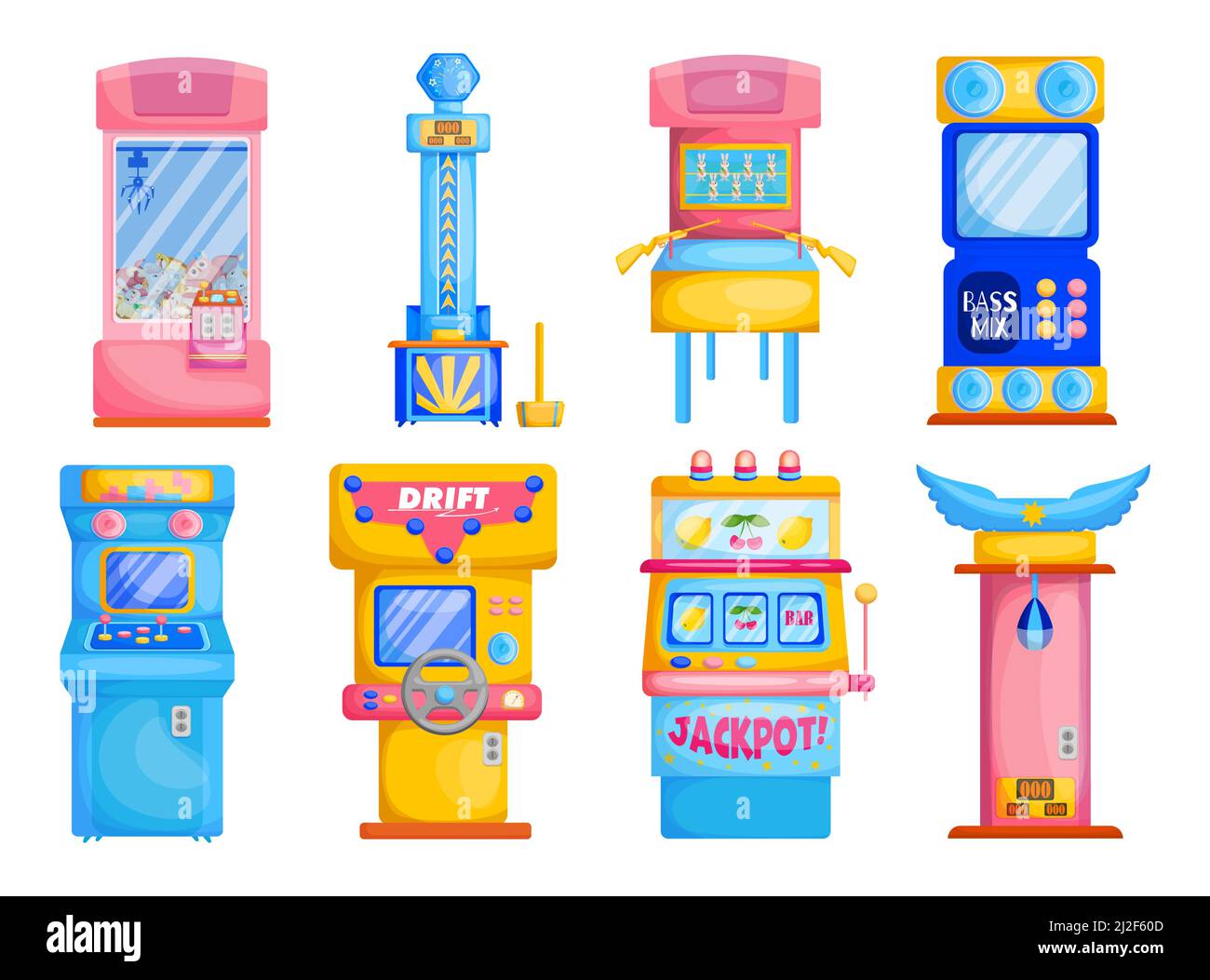 Amusement arcade game car Stock Vector Images - Alamy