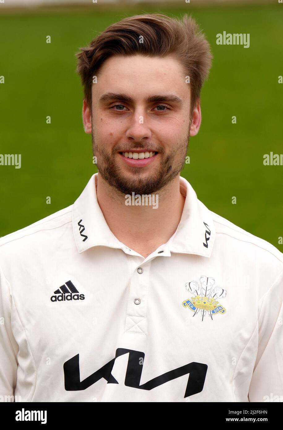 Surrey's Will Jacks during a photocall at the Kia Oval, London. Picture ...
