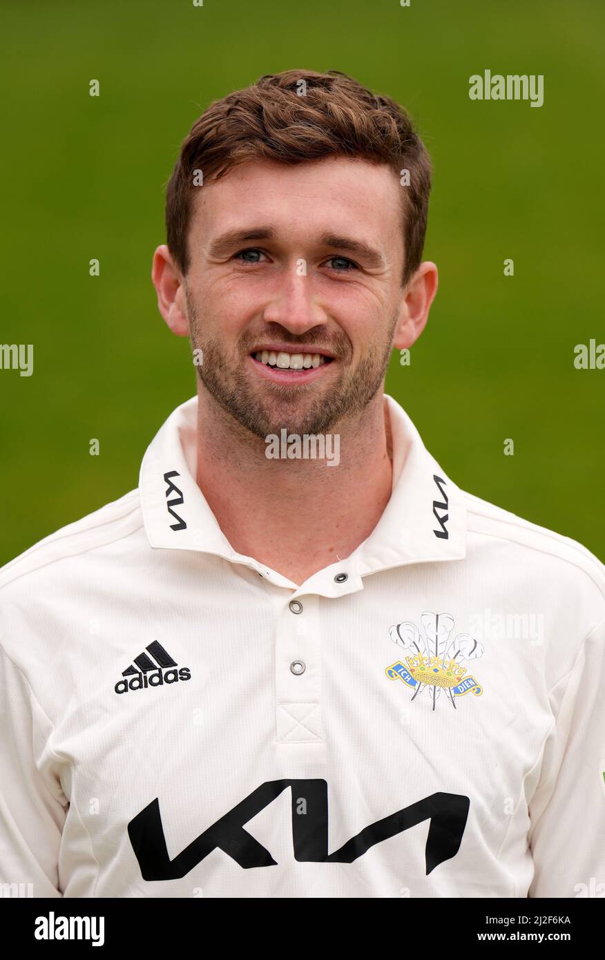 Surrey's Cameron Steel during a photocall at the Kia Oval, London ...