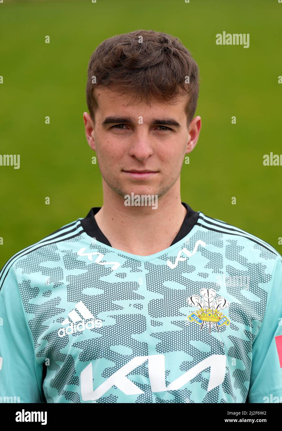 Surrey's Tom Lawes during a photocall at the Kia Oval, London. Picture ...