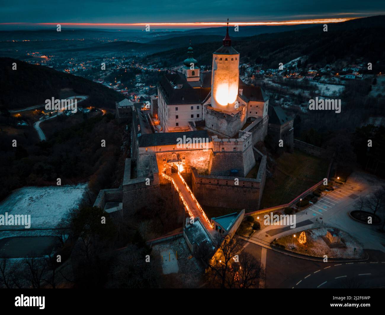 View of forchtenstein castle hi-res stock photography and images - Alamy