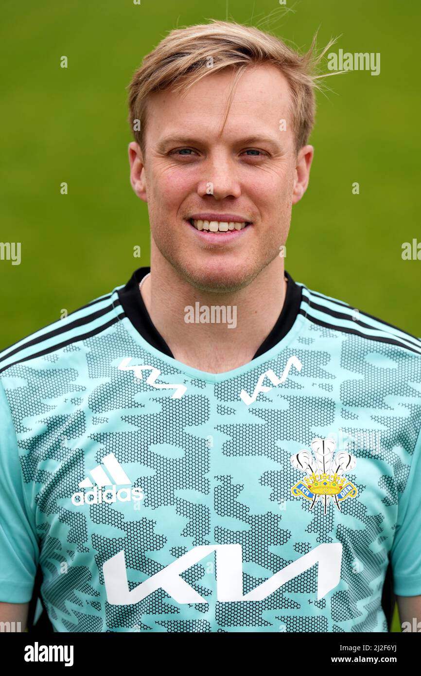 Surrey's Matt Dunn during a photocall at the Kia Oval, London. Picture ...