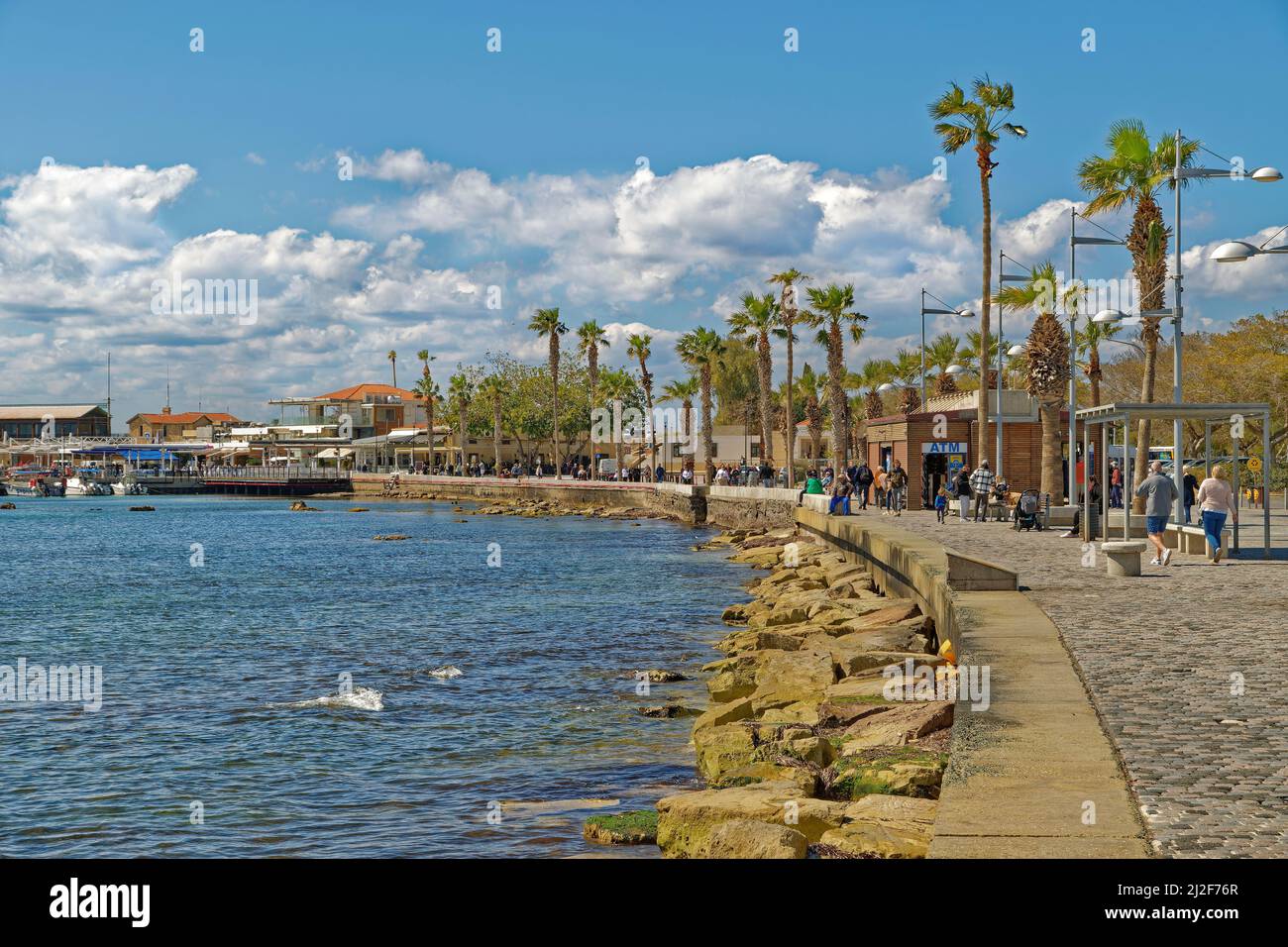 Paphos harbour seafront hi-res stock photography and images - Alamy