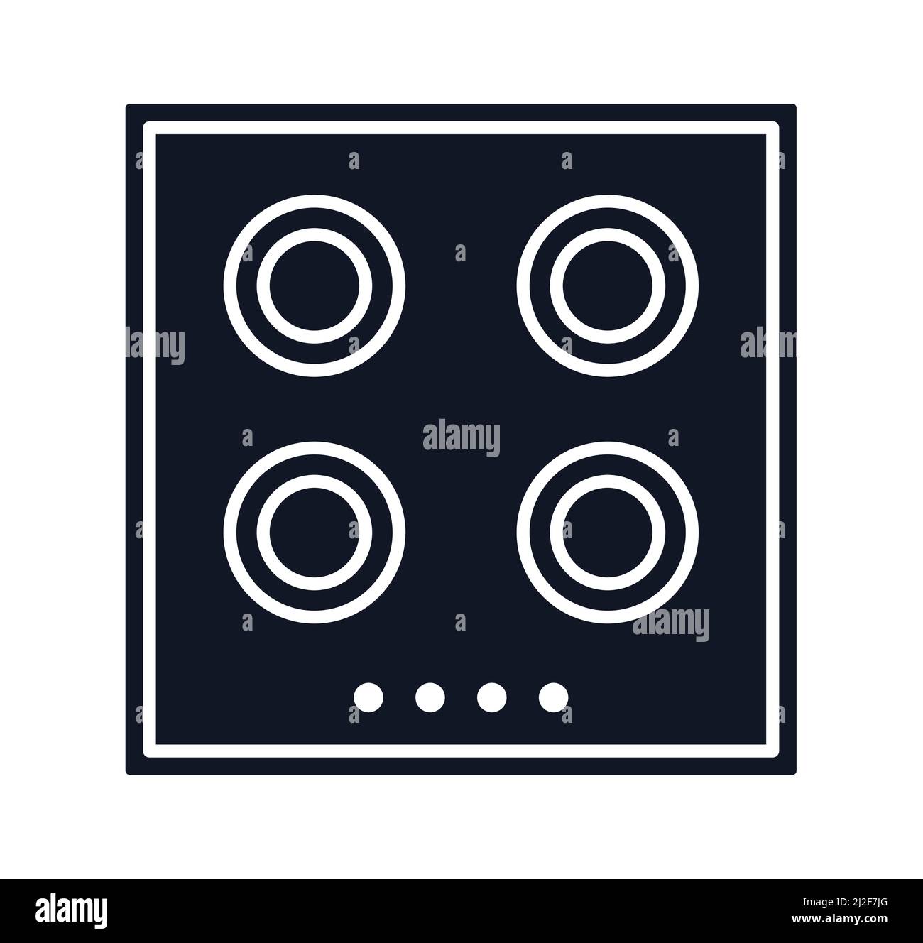 Ceramic stovetop Stock Vector Images - Alamy