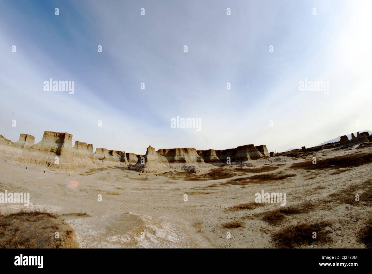 Photo taken on Jan 24, 2018 shows a landscape of soil forests in Datong ...