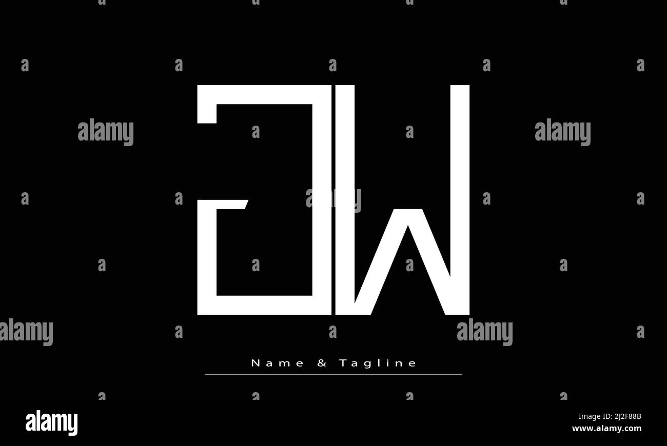 Alphabet letters Initials Monogram logo JW , WJ Stock Vector Image ...