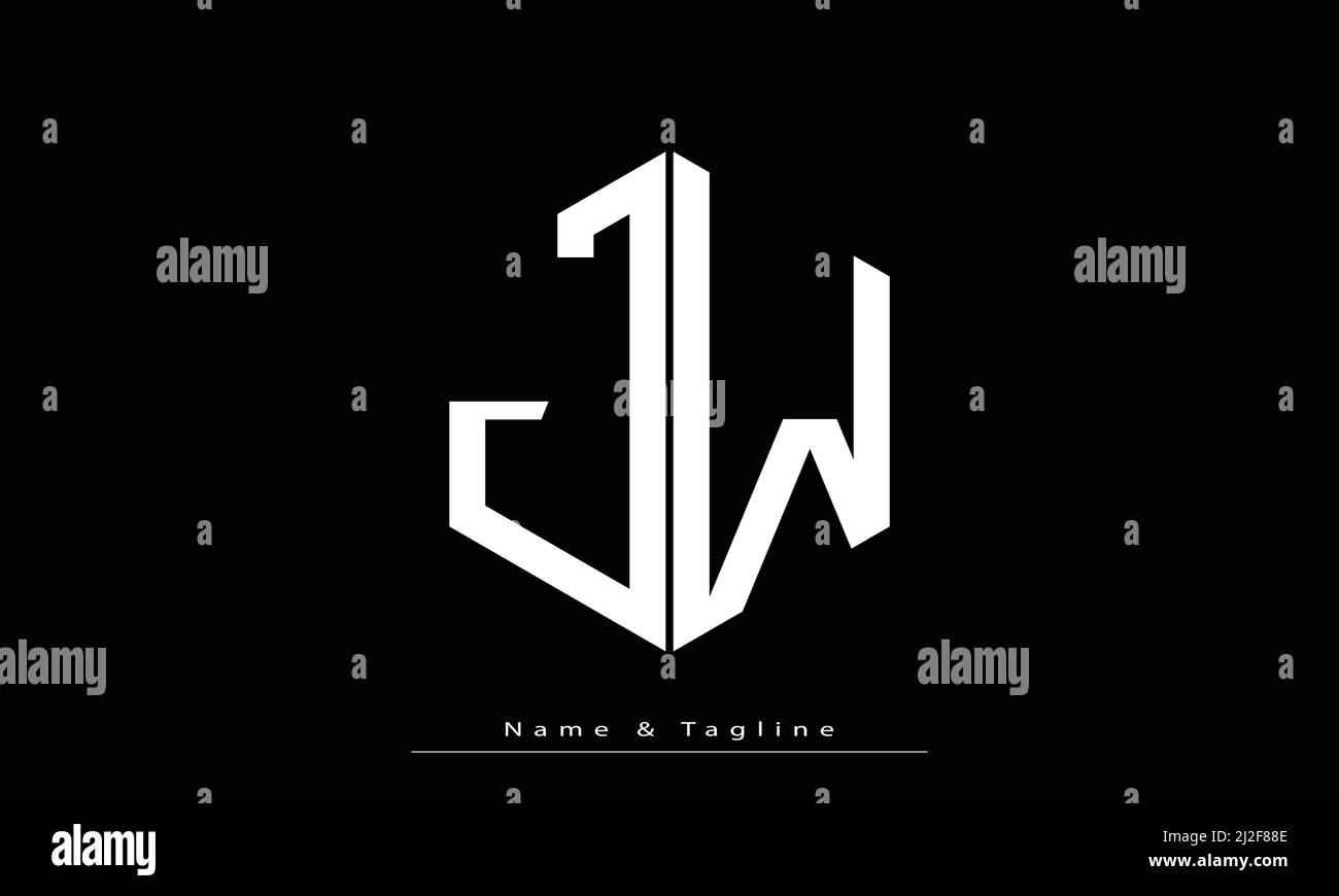 Alphabet letters Initials Monogram logo JW , WJ Stock Vector Image ...