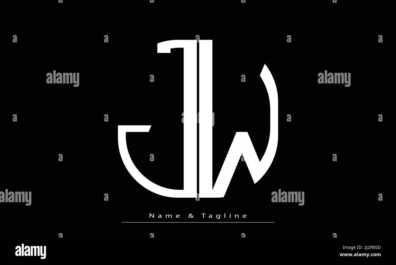 Alphabet letters Initials Monogram logo JW , WJ Stock Vector Image ...