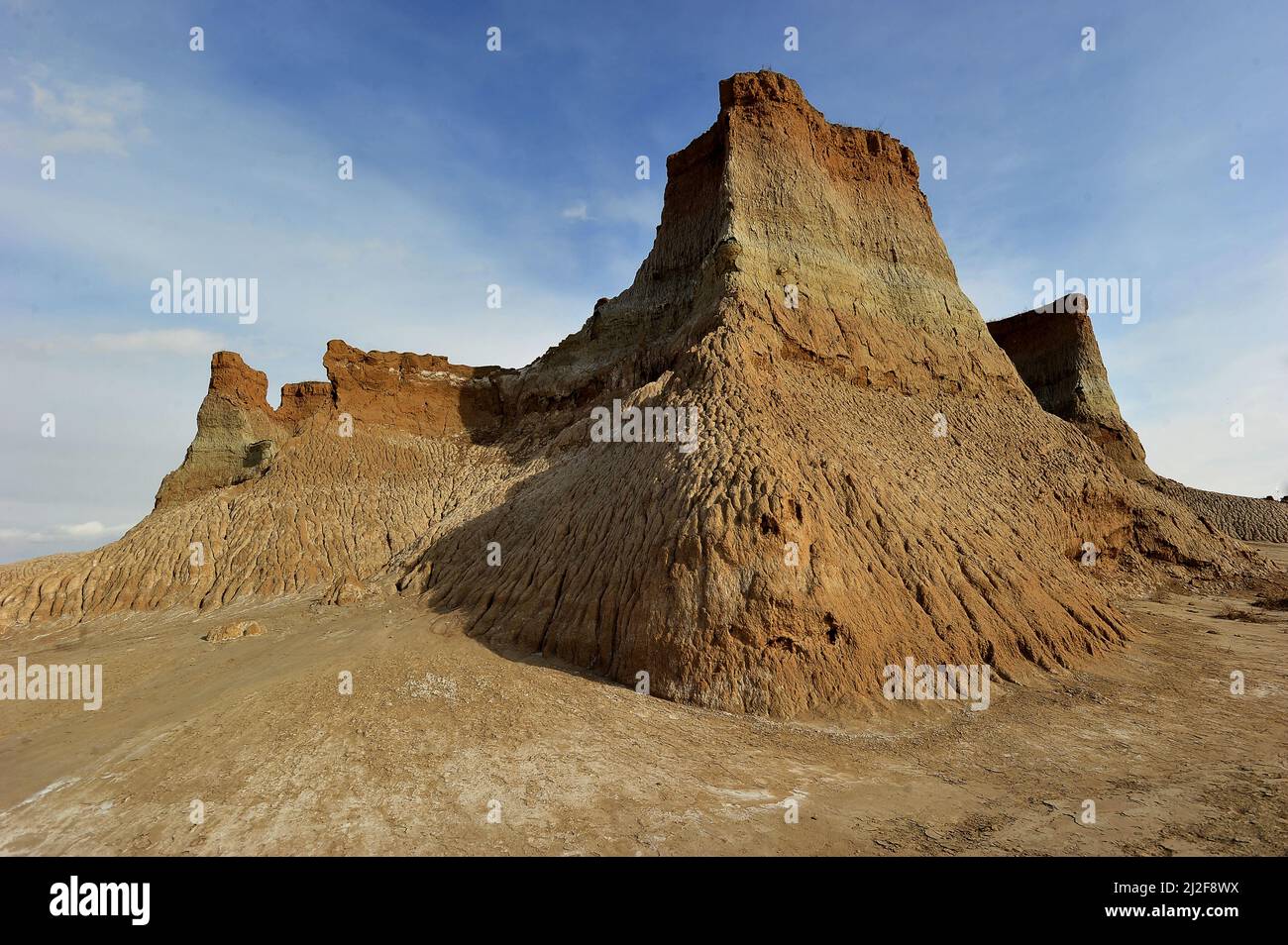 Photo taken on Jan 24, 2018 shows a landscape of soil forests in Datong ...