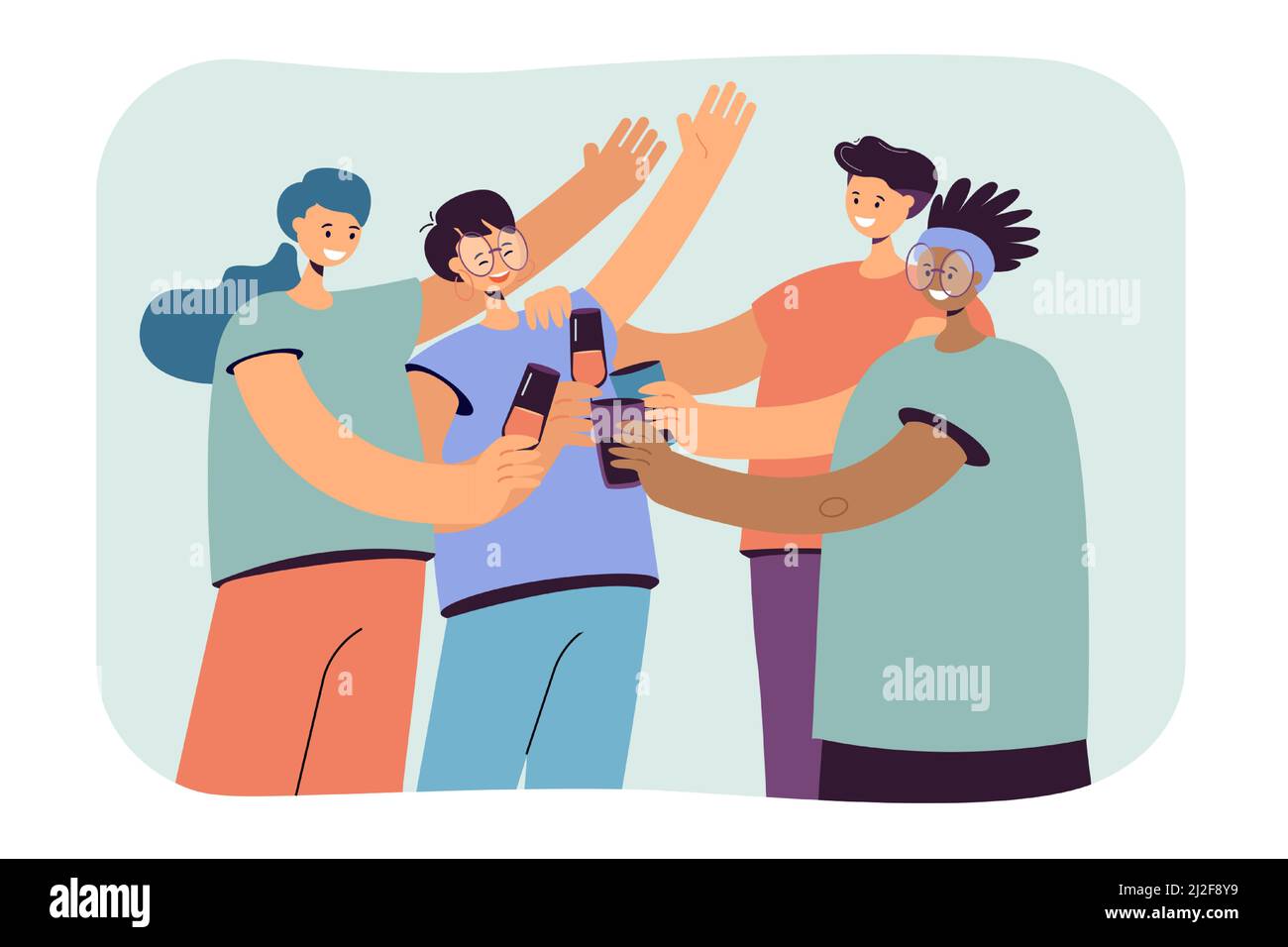 Funny guy having fun Stock Vector Images - Alamy