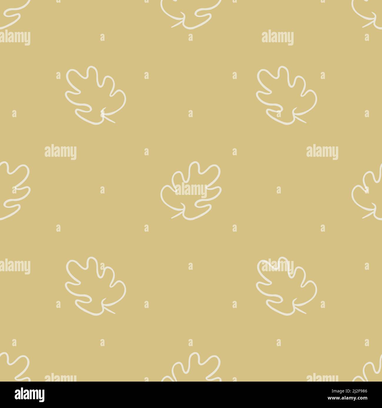 Gender neutral foliage seamless vector background. Simple whimsical 2 ...