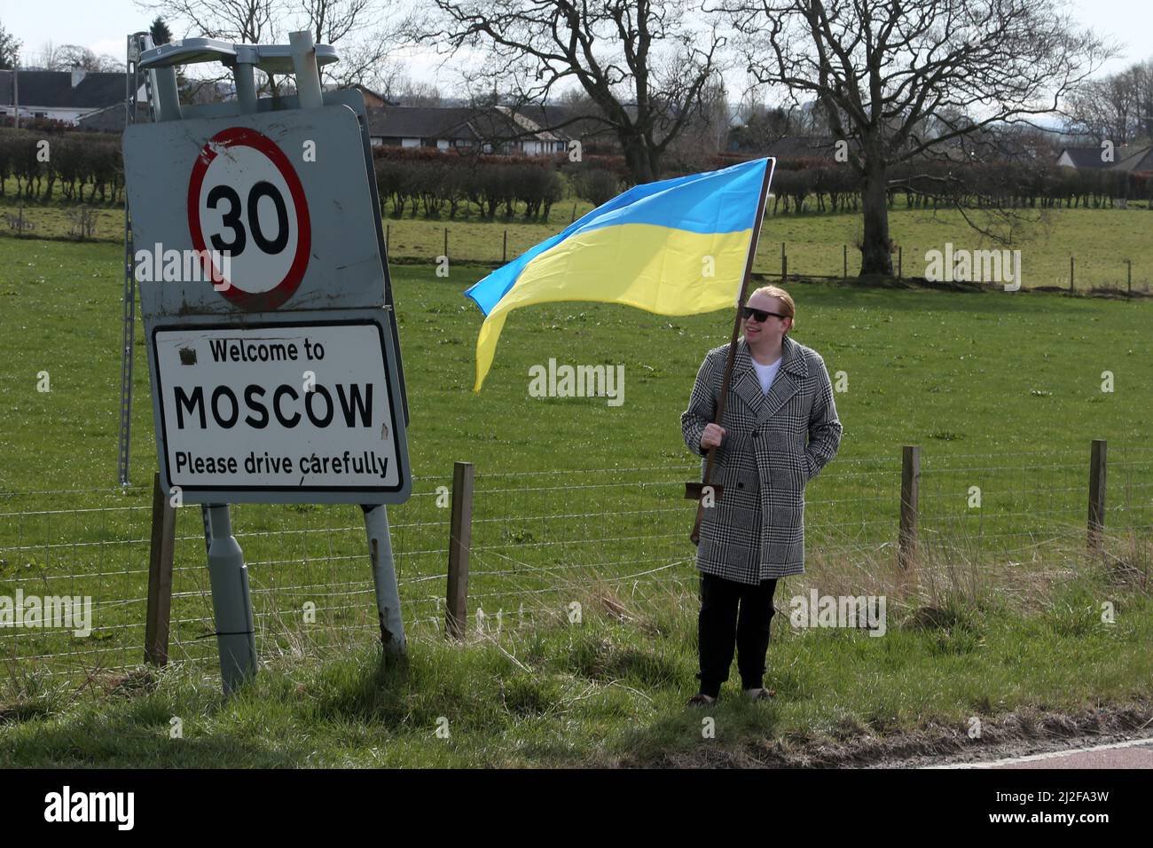 Scotland supports flag hi-res stock photography and images - Alamy