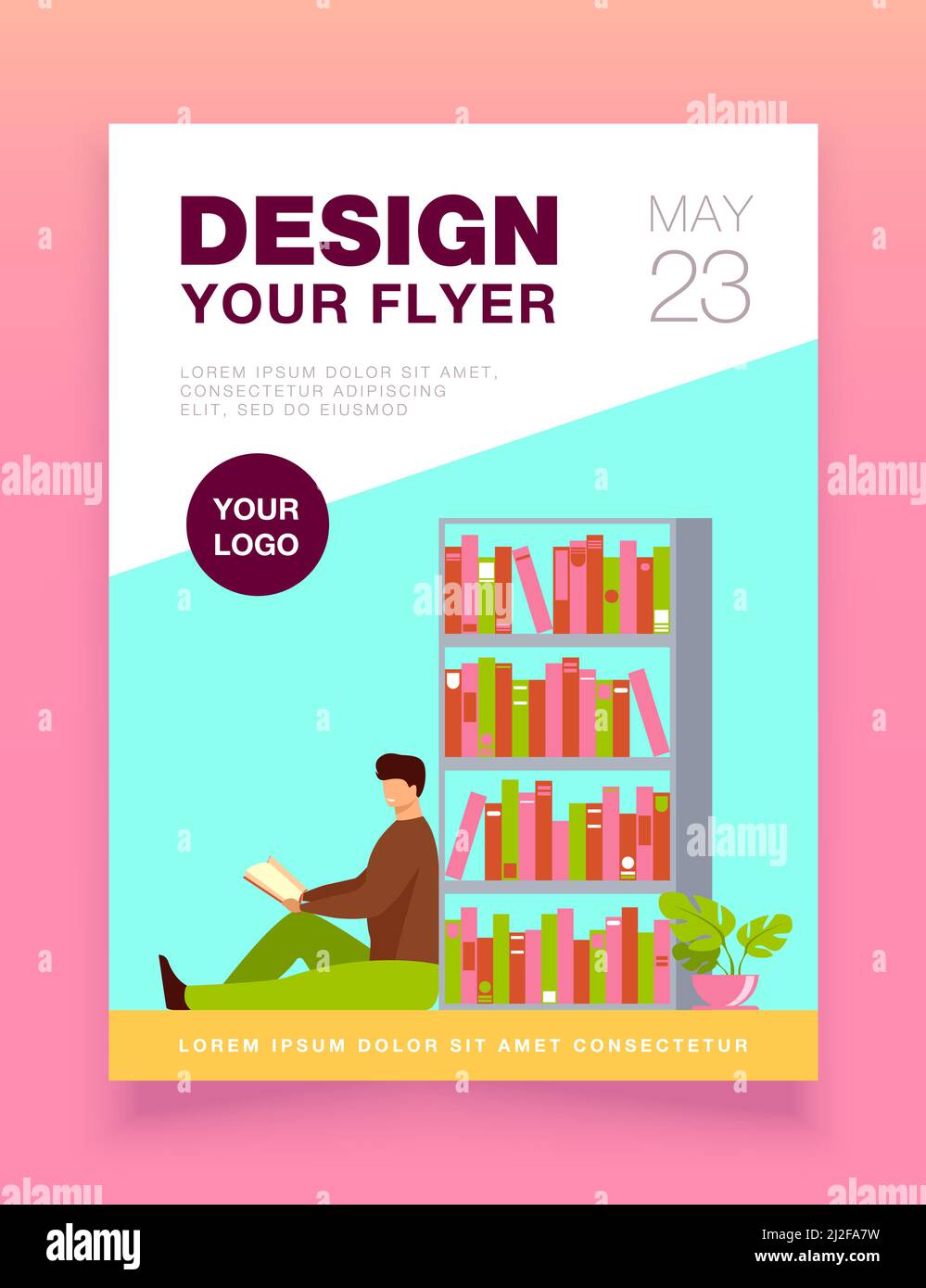 Book in table room man Stock Vector Images - Alamy