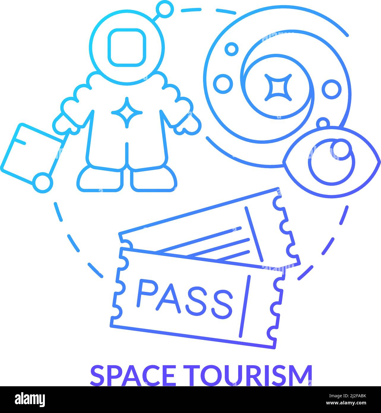 Space exploration blue gradient Stock Vector Images - Alamy