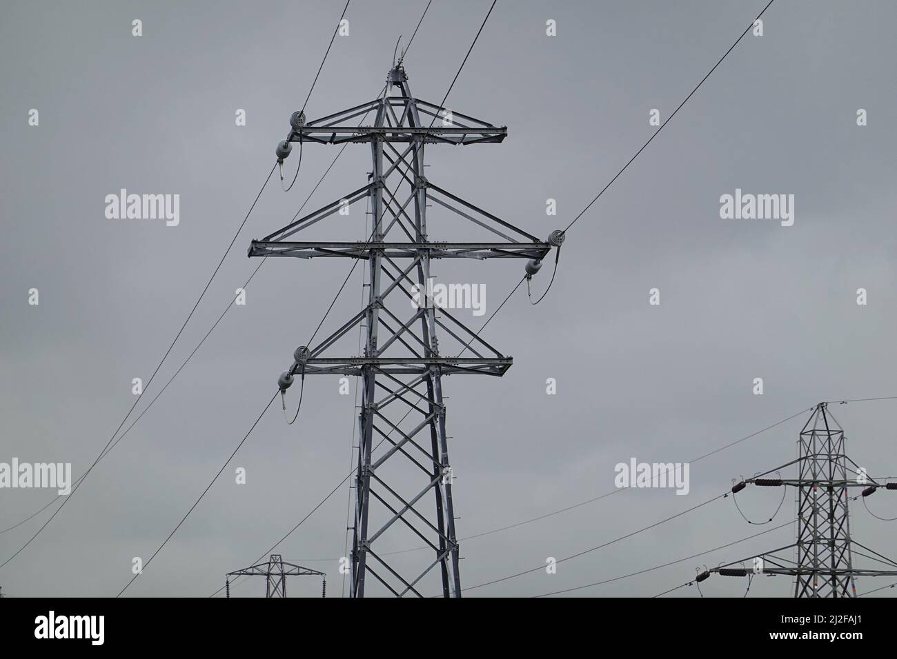 Two pylons hi-res stock photography and images - Alamy