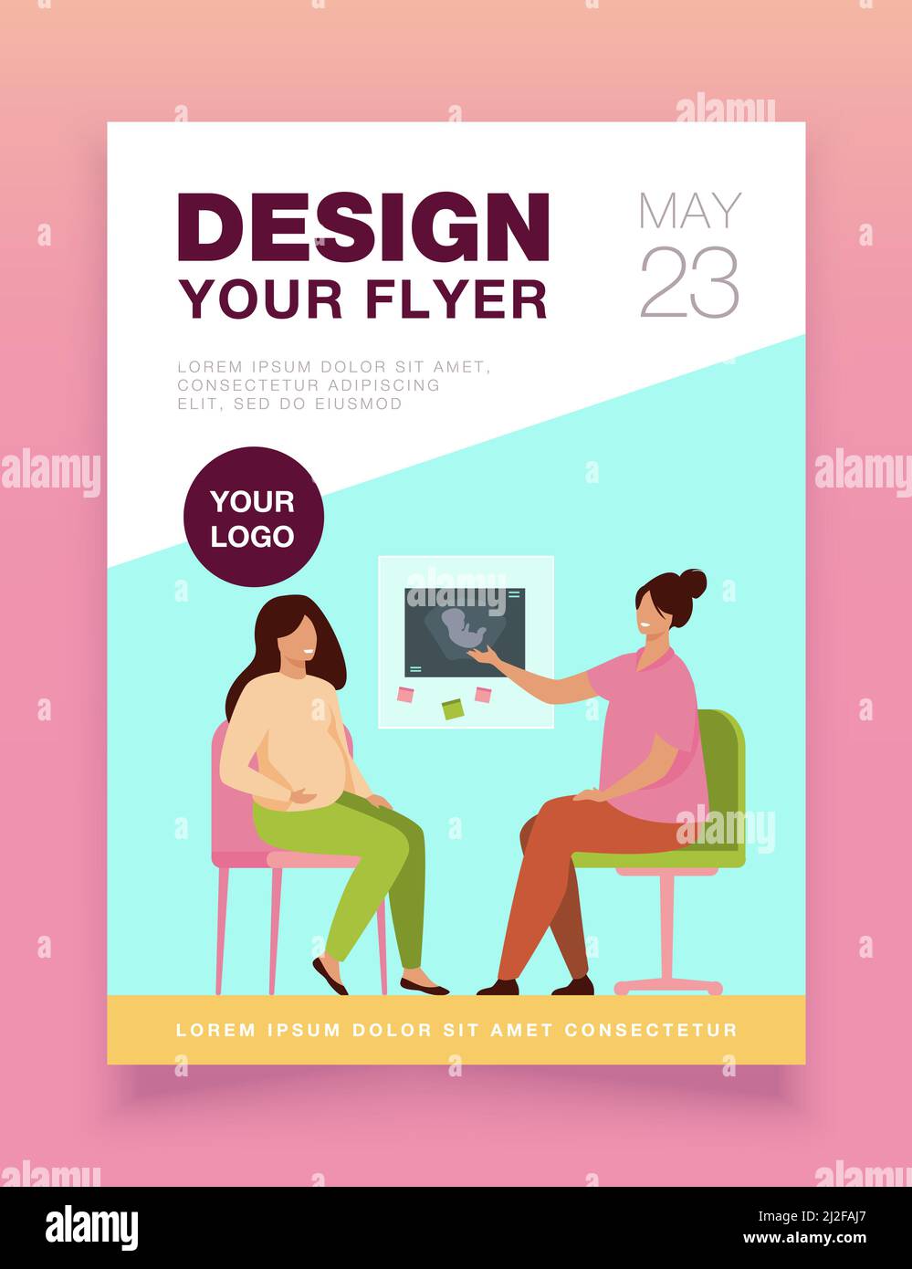 Doctor in office happy Stock Vector Images - Alamy