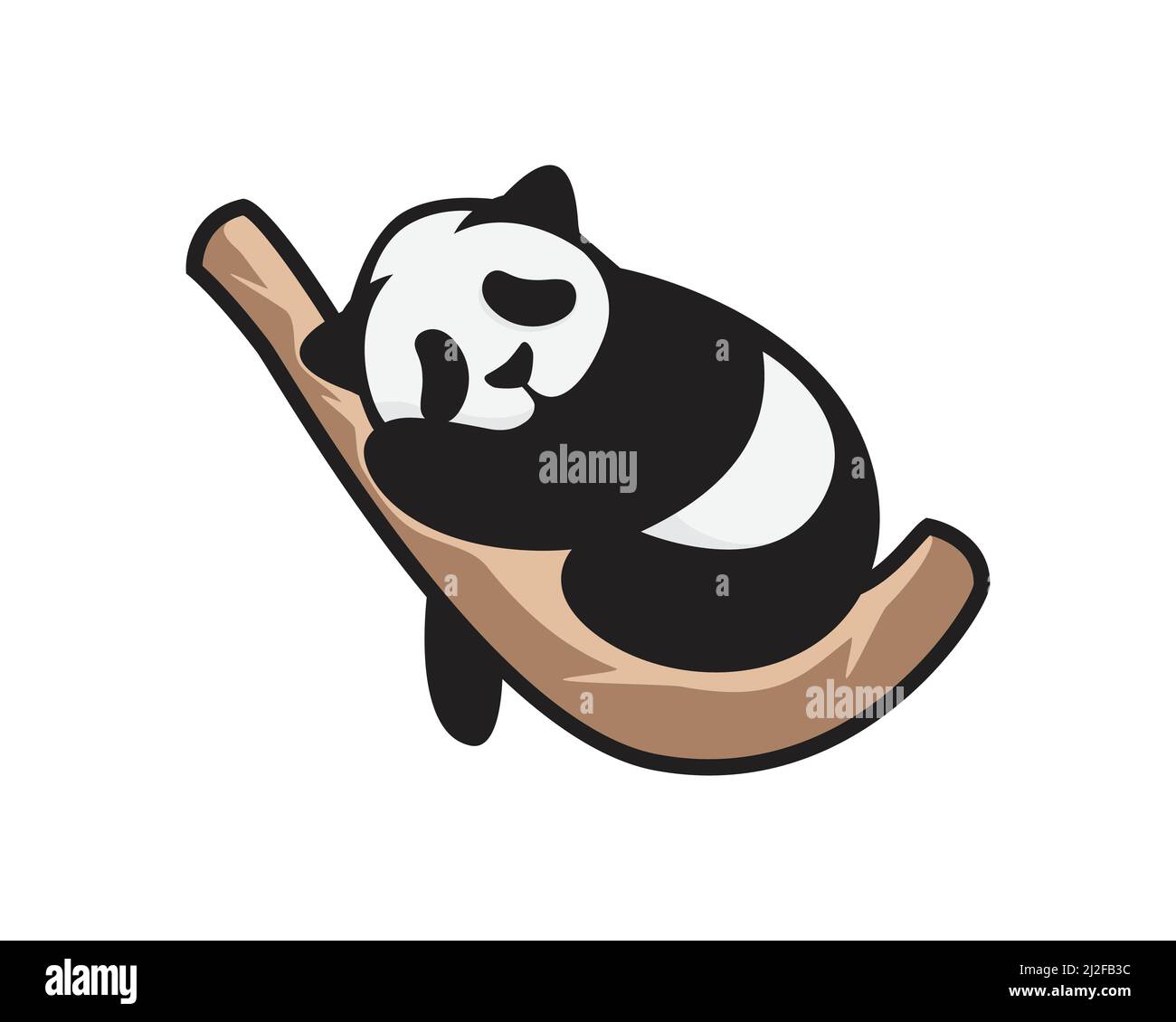 Lazy and Sleepy Panda Illustration Vector Stock Vector Image & Art - Alamy