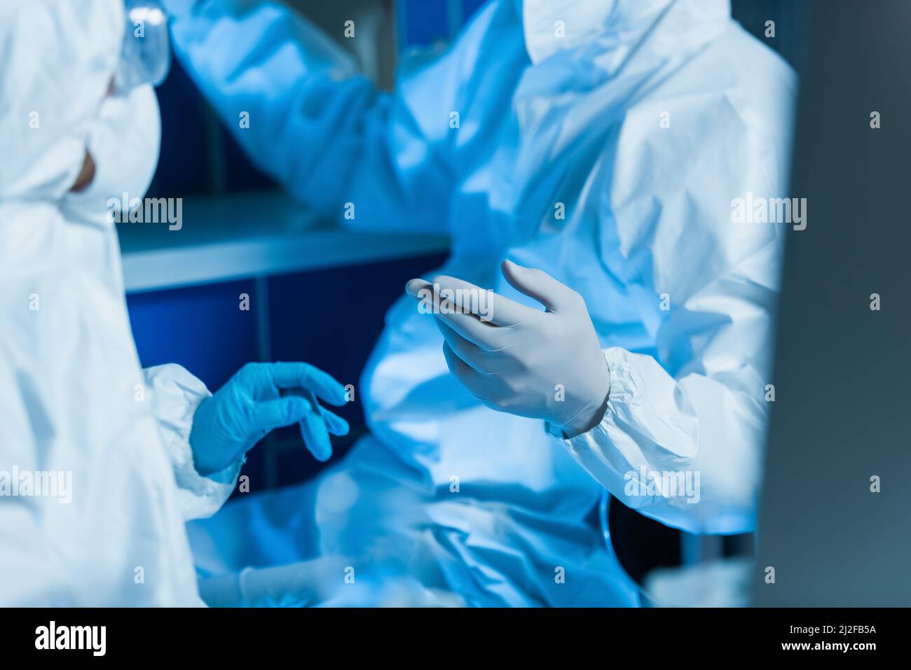 Chemical hazard suits hi-res stock photography and images - Alamy