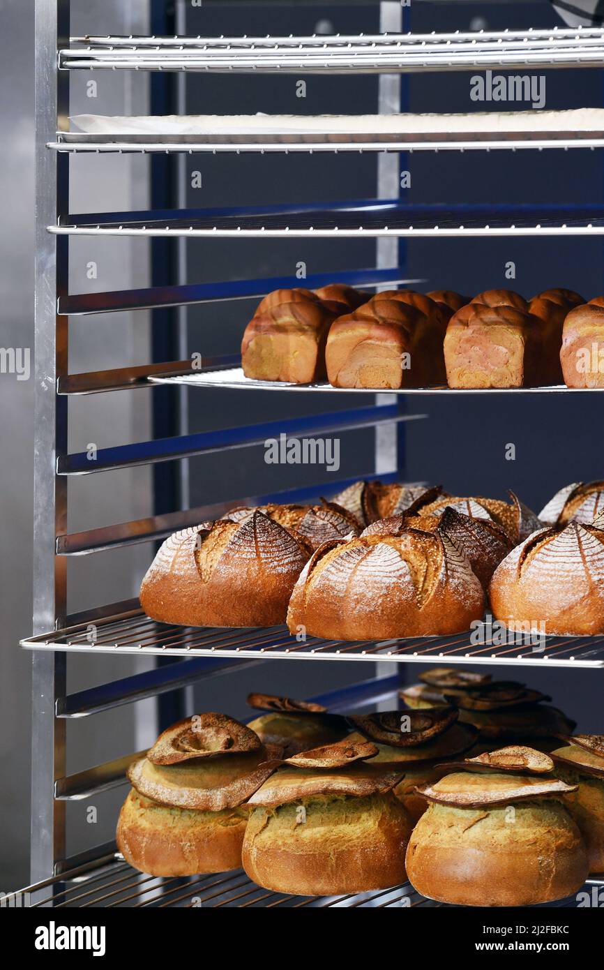 Breads on a scale - Paris - France Stock Photo - Alamy