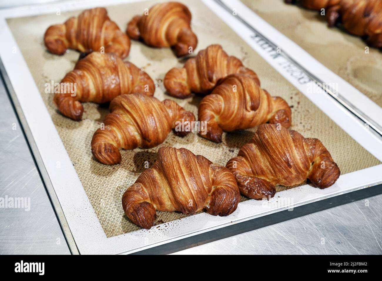 Real French Croissants - Paris - France Stock Photo - Alamy