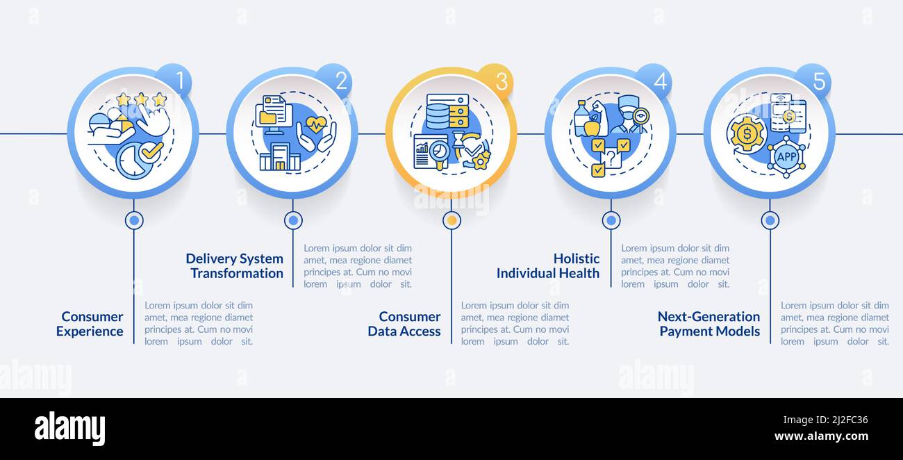 Healthcare system issues circle infographic template Stock Vector Image ...
