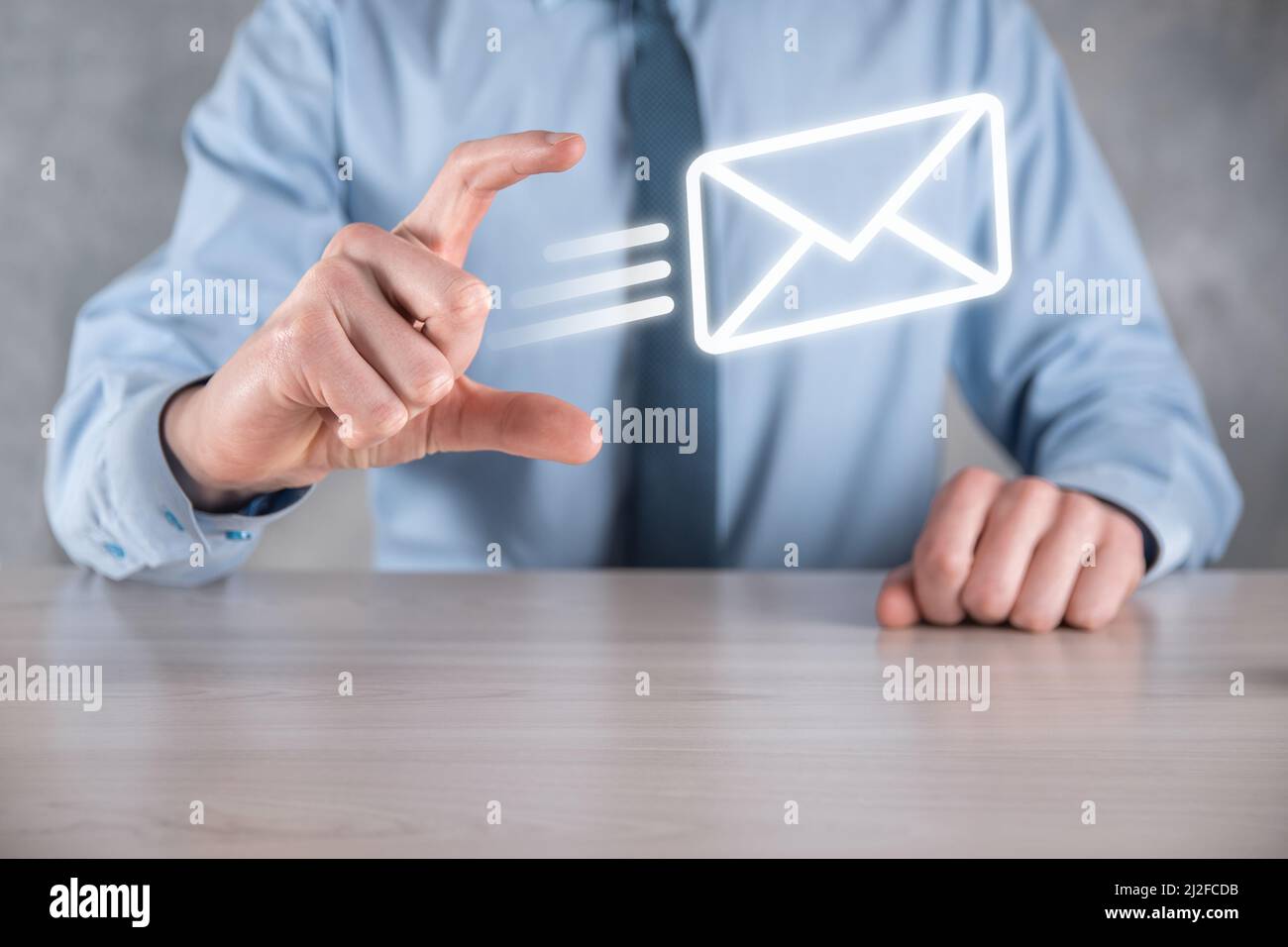 Email marketing and newsletter concept.Contact us by newsletter email ...