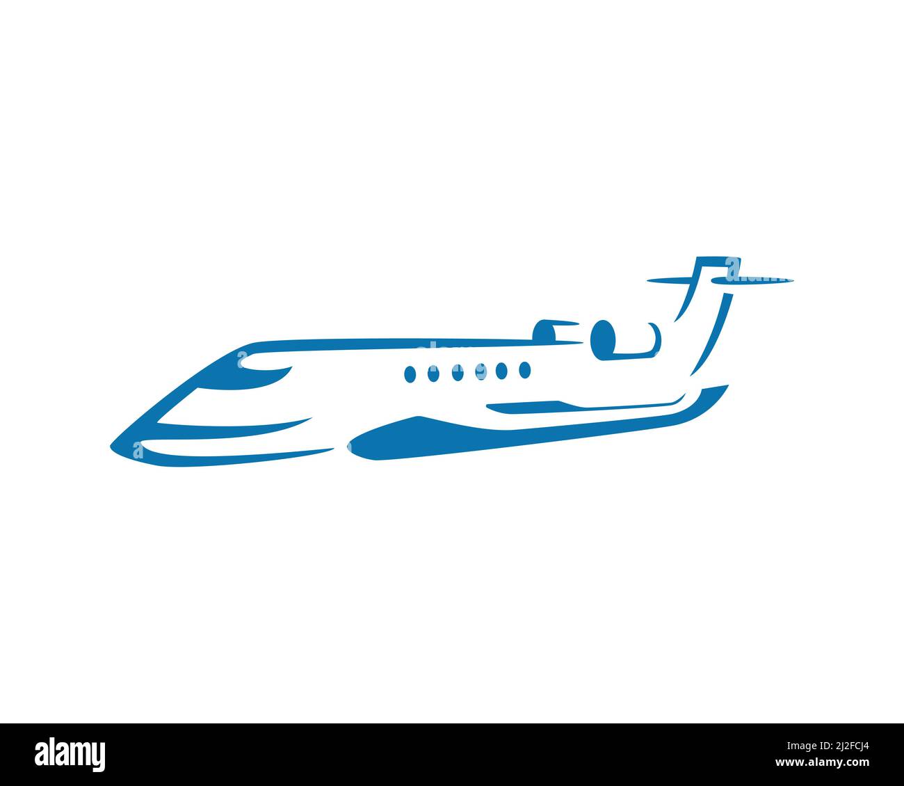 Flying Private Jet Symbol Silhouette Stock Vector Image & Art - Alamy