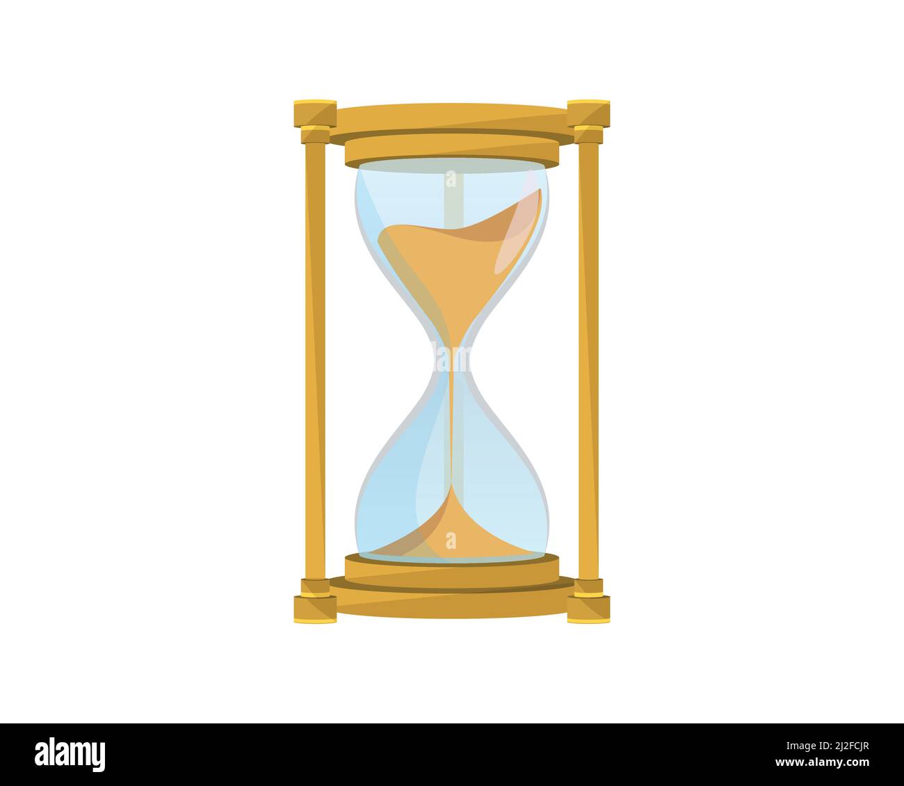 Sand clock cartoon hi-res stock photography and images - Alamy
