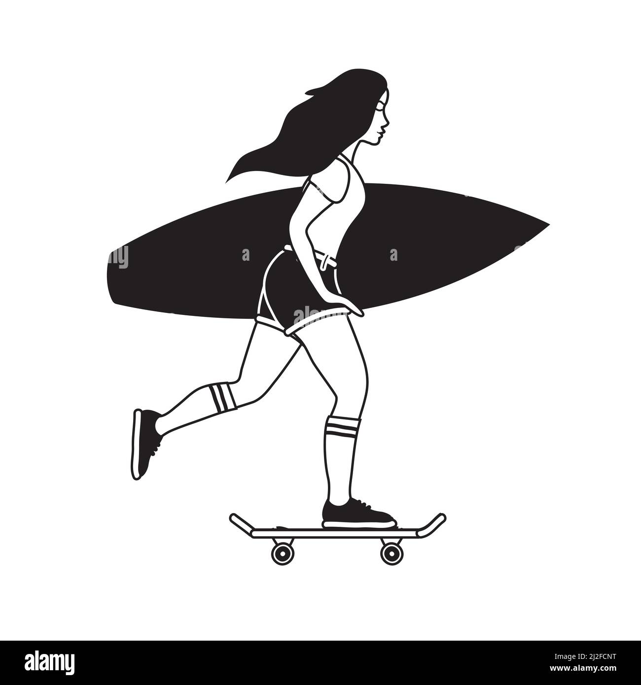 Vintage comic surf Cut Out Stock Images & Pictures - Alamy