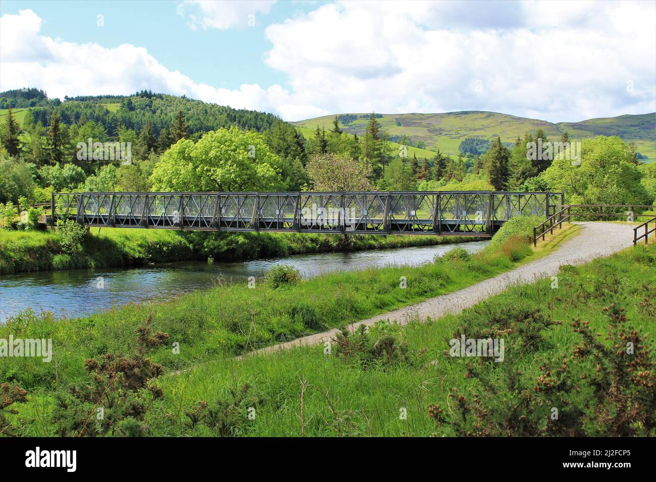 Bridge over the river tweed, rural Scotland Stock Photo - Alamy