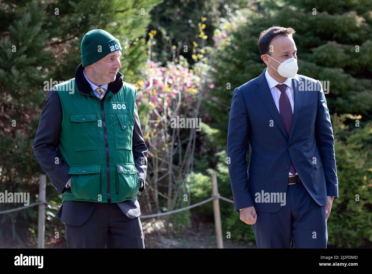 Handout photo dated 01/04/22 by Patrick Bolger of Tanaiste Leo Varadkar ...