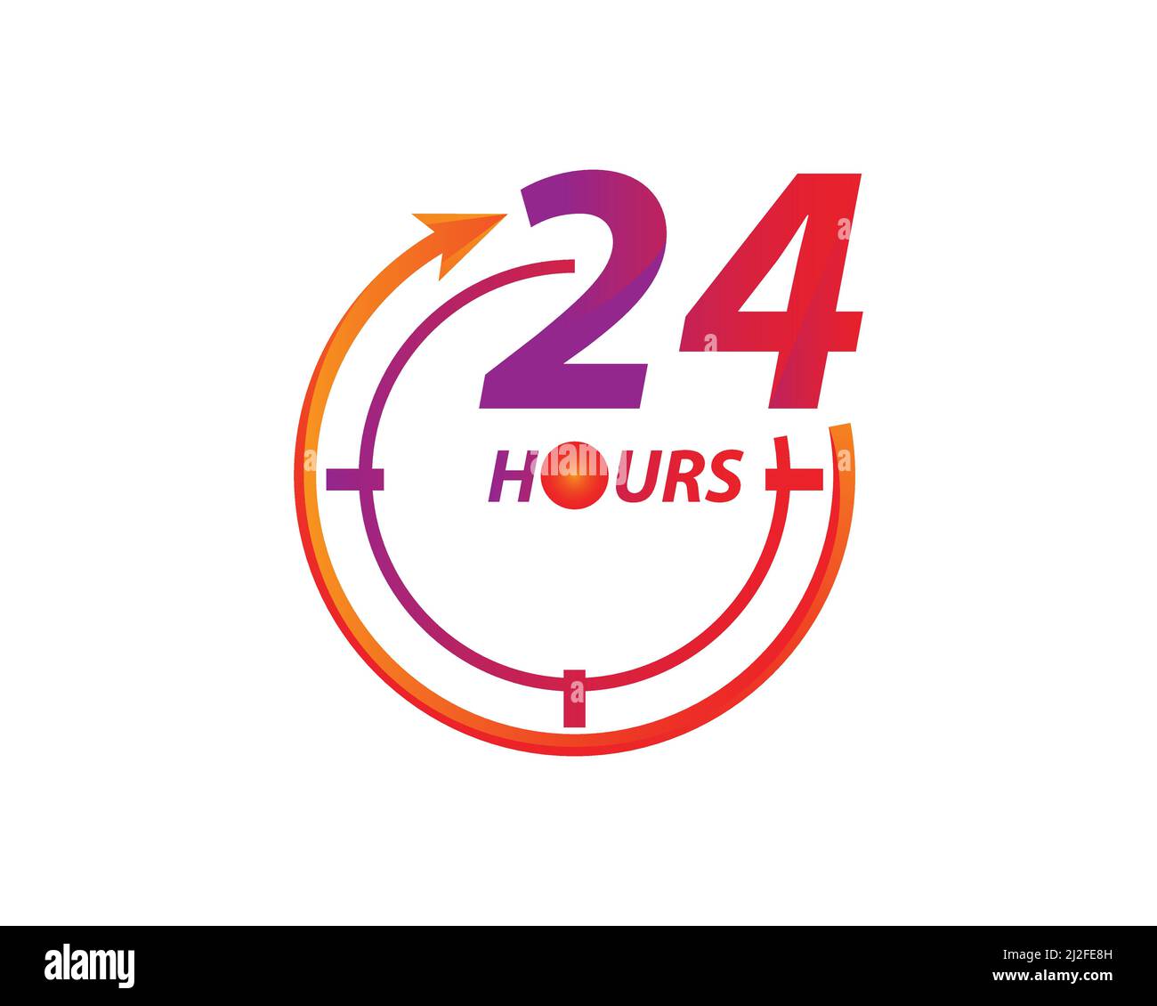 Open 24 Hours Sign Symbol Vector Stock Vector Image & Art - Alamy
